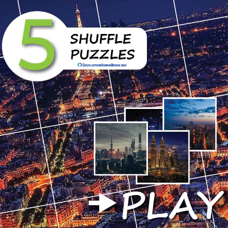City at Night Shuffle Puzzles